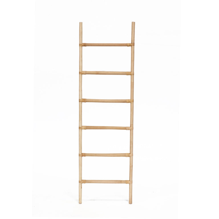 RATTAN DECORATIVE LADDER - NATURAL
