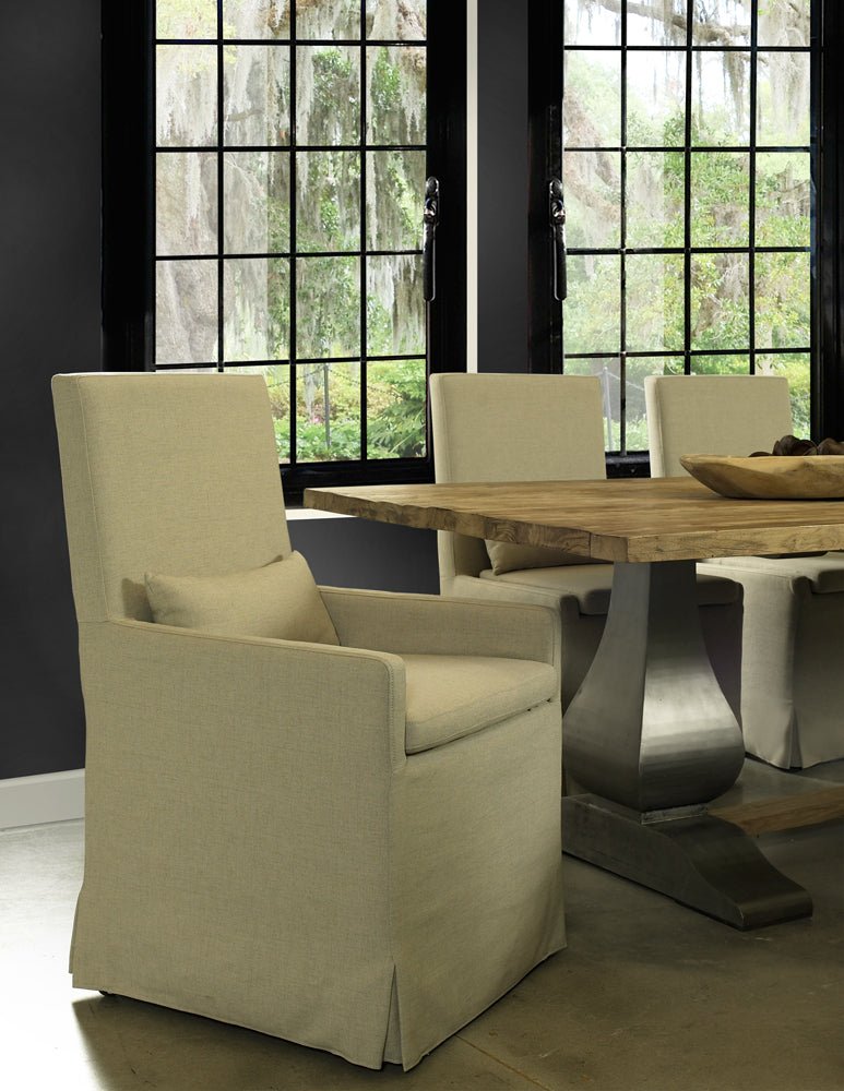 sandspur-beach-arm-dining-chair-with-casters-brushed-linen-815059 ...
